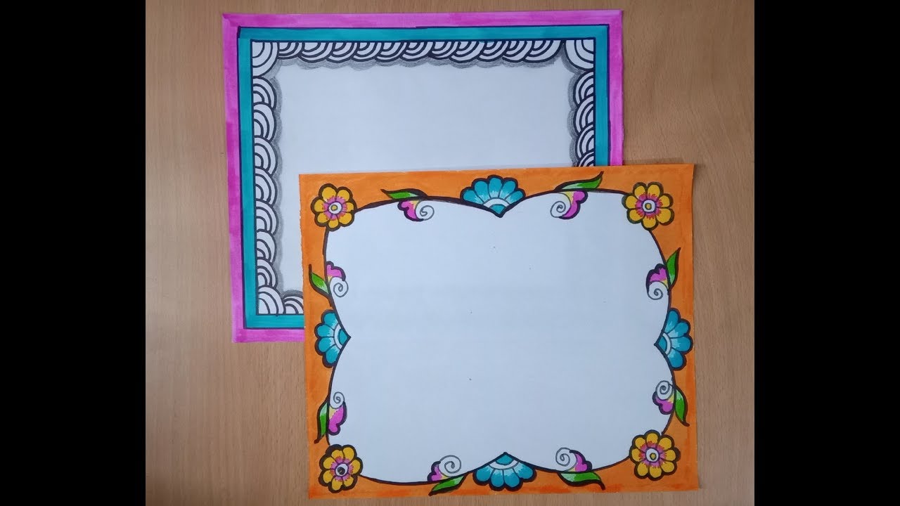 #16 Simple and easy file decoration | How to Design front cover of file ...