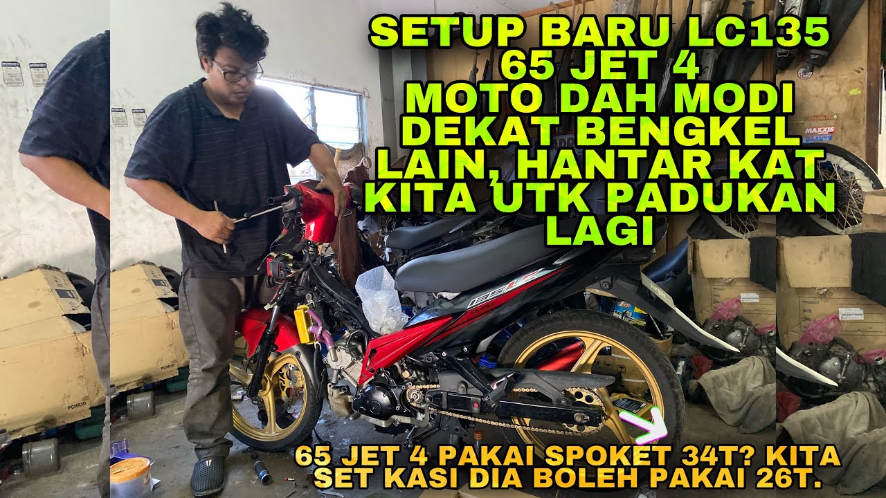 SETUP BALIK MOTO SPEC 65 JET 4 | KITA KASI PADU SAMA DIA | SPEC 65 JET ...
