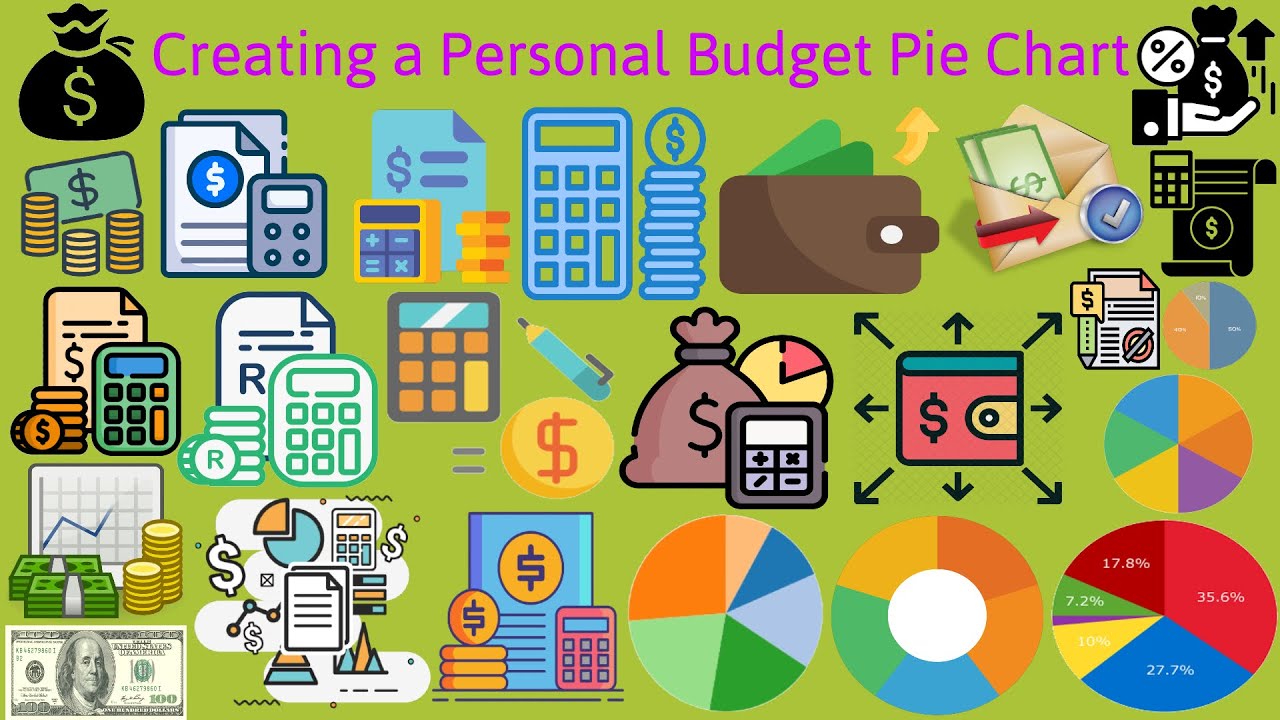 How to Create a Personal Budget Pie Chart - YouTube