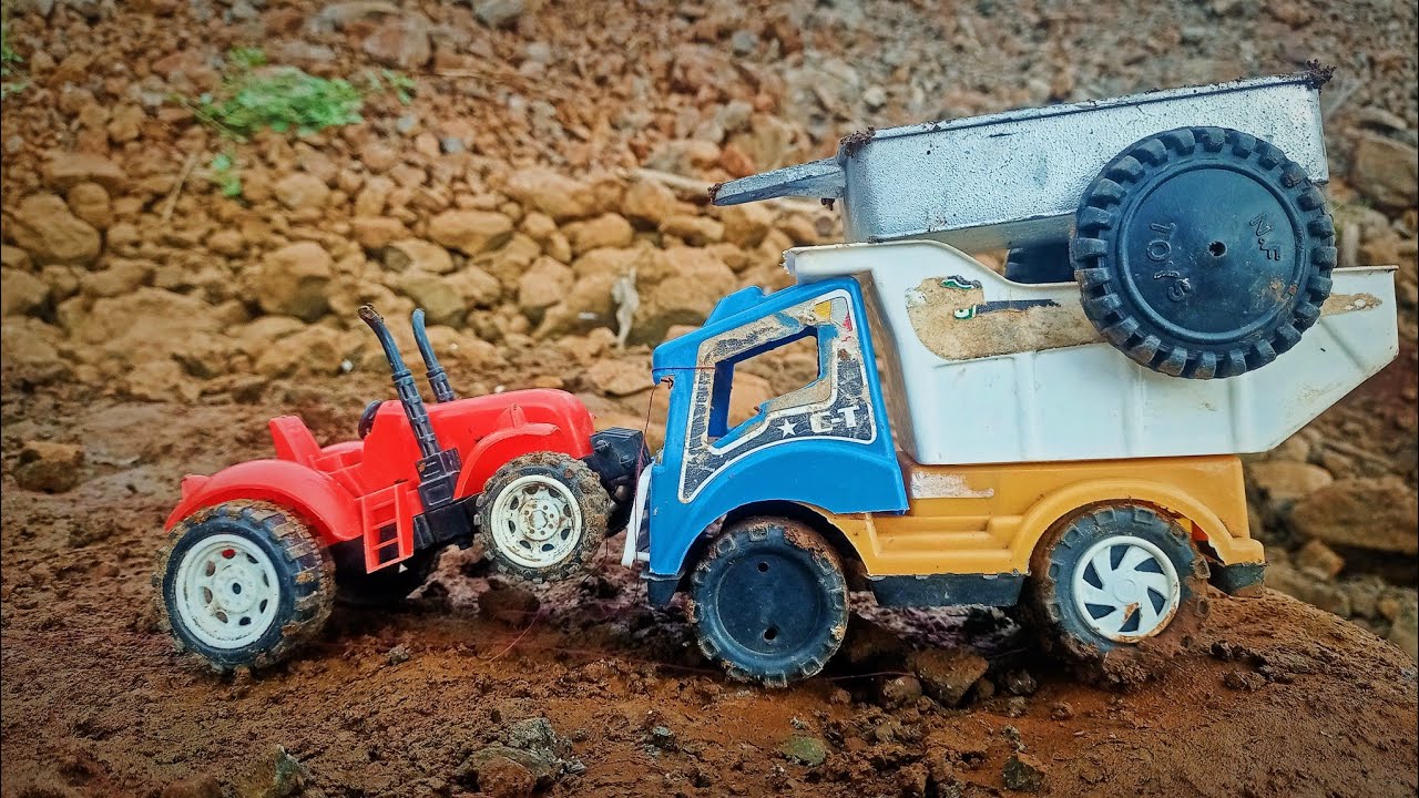 Dumper Truck fully loading mahindra Tractor Trolley | RC Toys Company ...