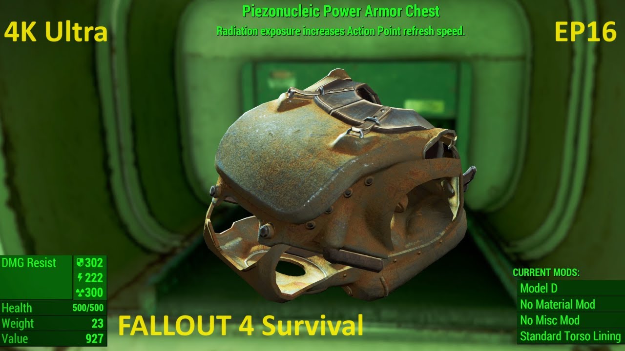 Don't forget to acquire the top-tier Power Armor Chest from Cambridge ...