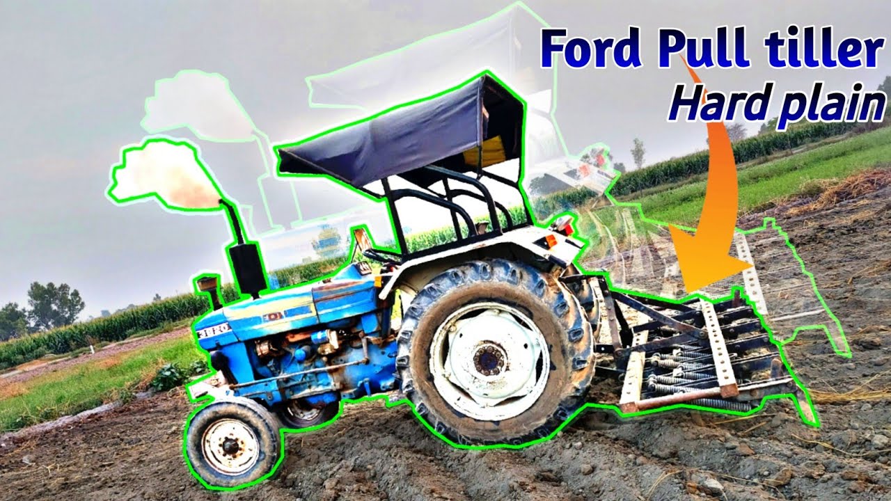 ford 3620 pulls tiller in hard plain ||ford 3620 || supan sagu - YouTube