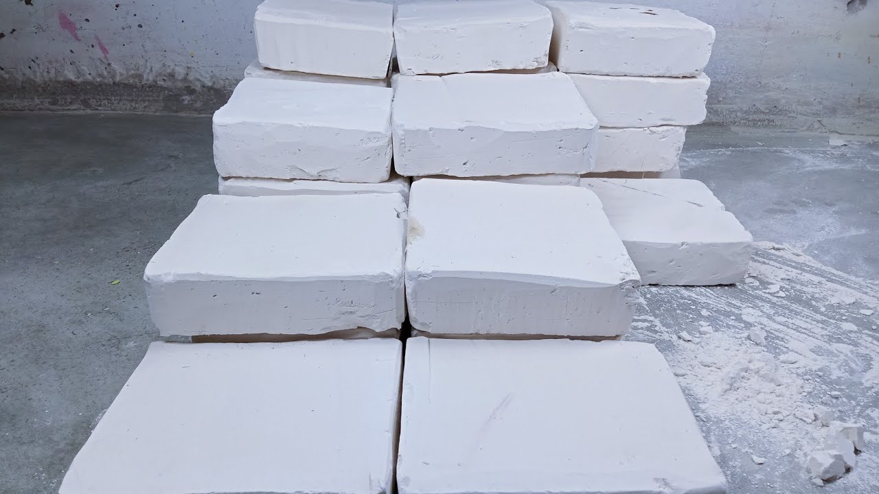 Big white blocks mass crush | silky smooth | Crispy | crunchy | oddly ...