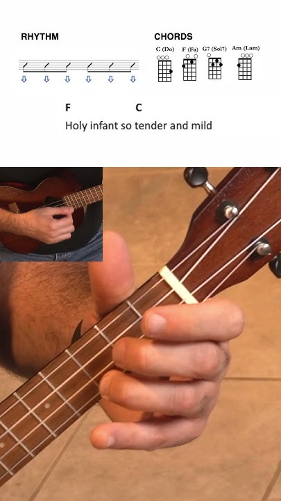 Silent night” on ukulele - Christmas song💫 #ukulele #christmas #short ...