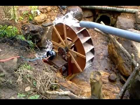 free energy water wheel - YouTube