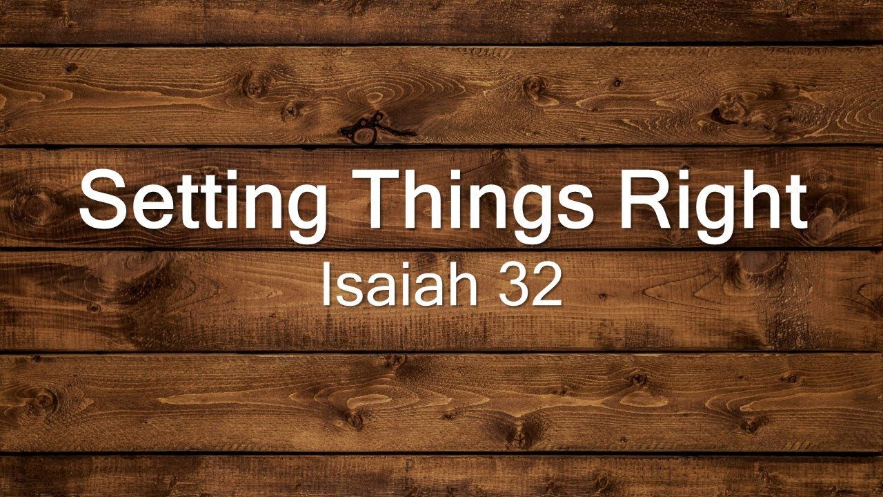 Setting Things Right 07/21/19 AM - YouTube