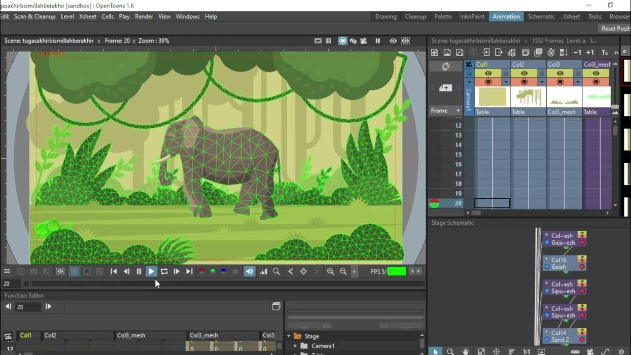 Hasil Video Animasi Menggunakan OpenToonz Tugas Akhir Grafika Komputer ...