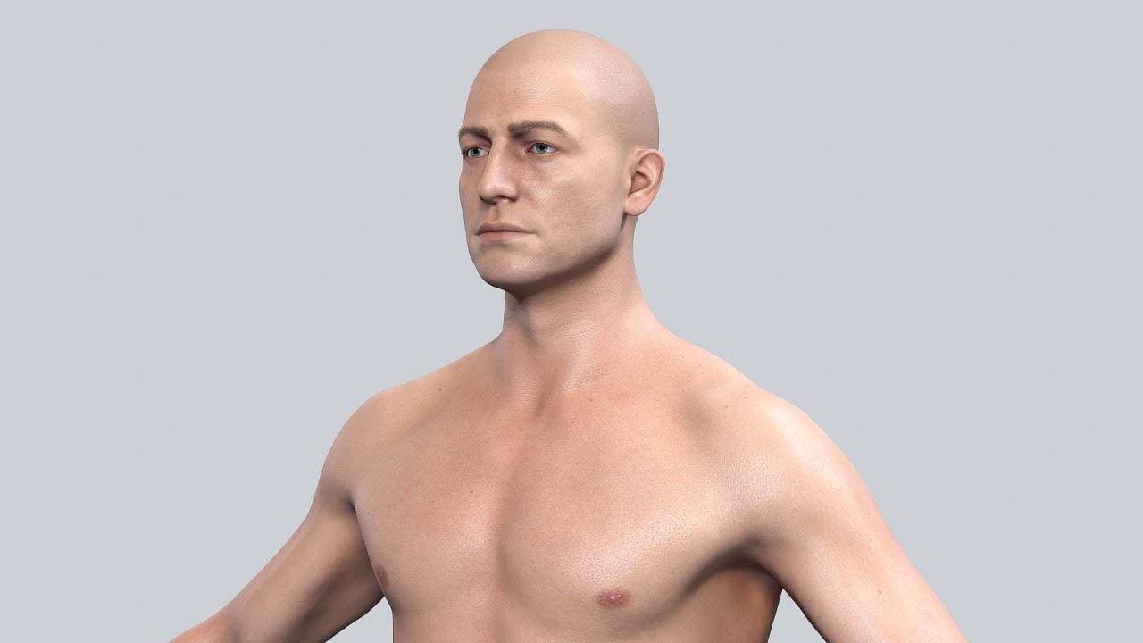 Average Caucasian Male Body - YouTube