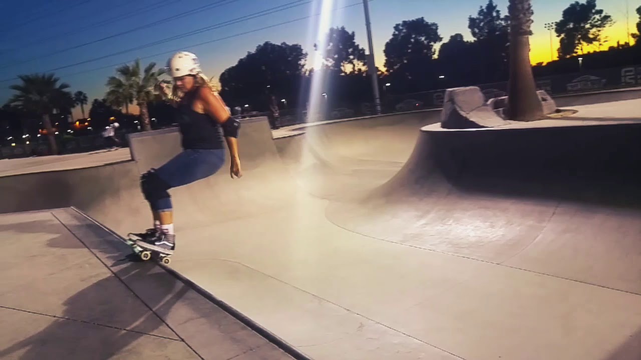 Toni Edwards and Karla Santa Cruz roller skating Vans HB - YouTube