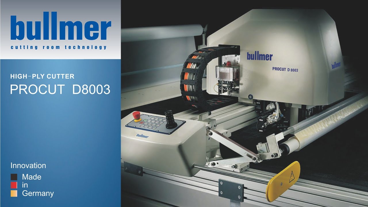 BULLMER PROCUT D8003 | HIGH-PLY AUTOMATIC CUTTER - YouTube
