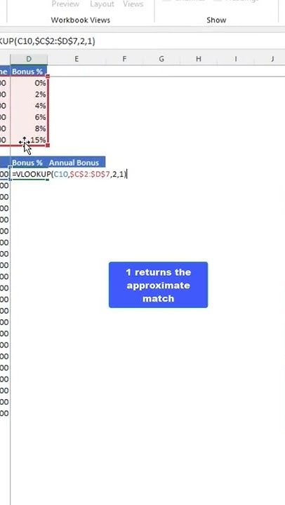 How to calculate bonus in excel #shorts #excel - YouTube