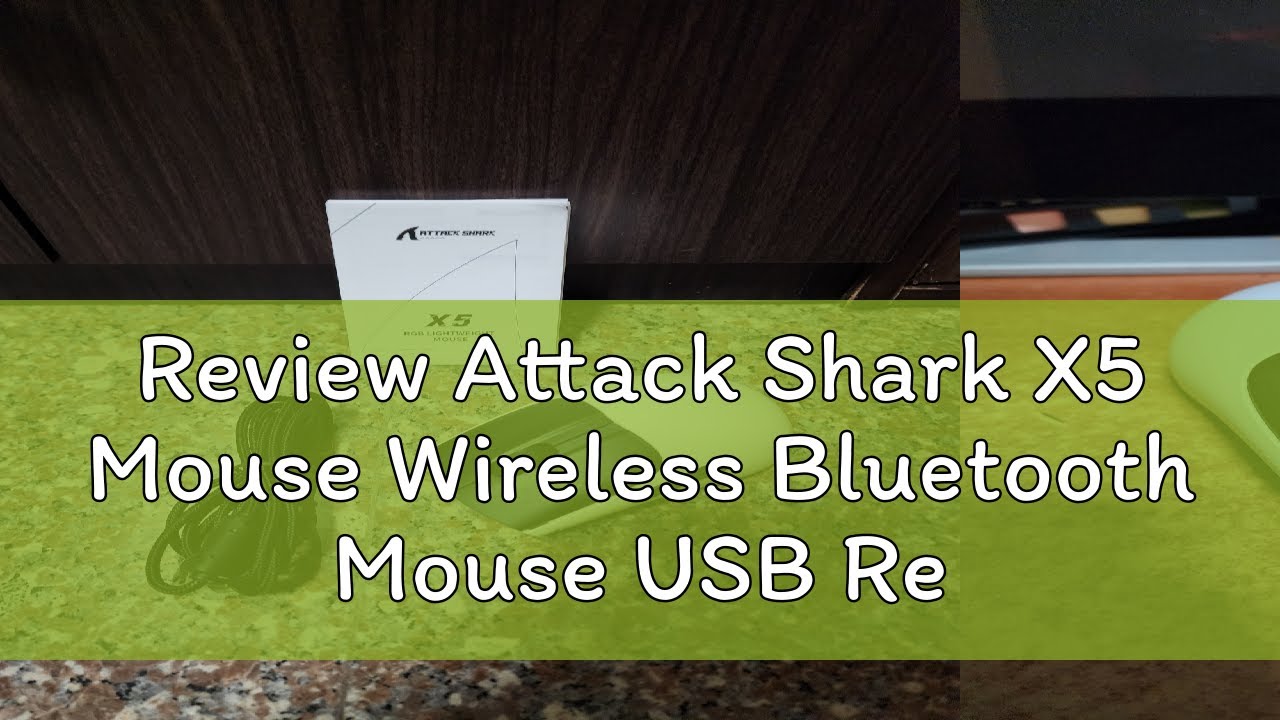 Review Attack Shark X5 Mouse Wireless Bluetooth Mouse USB Receiver RGB ...
