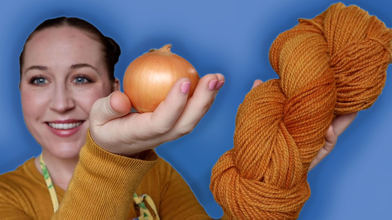 DYE ORANGE with ONIONS, Natural Dye with onion skins! | Last Minute ...