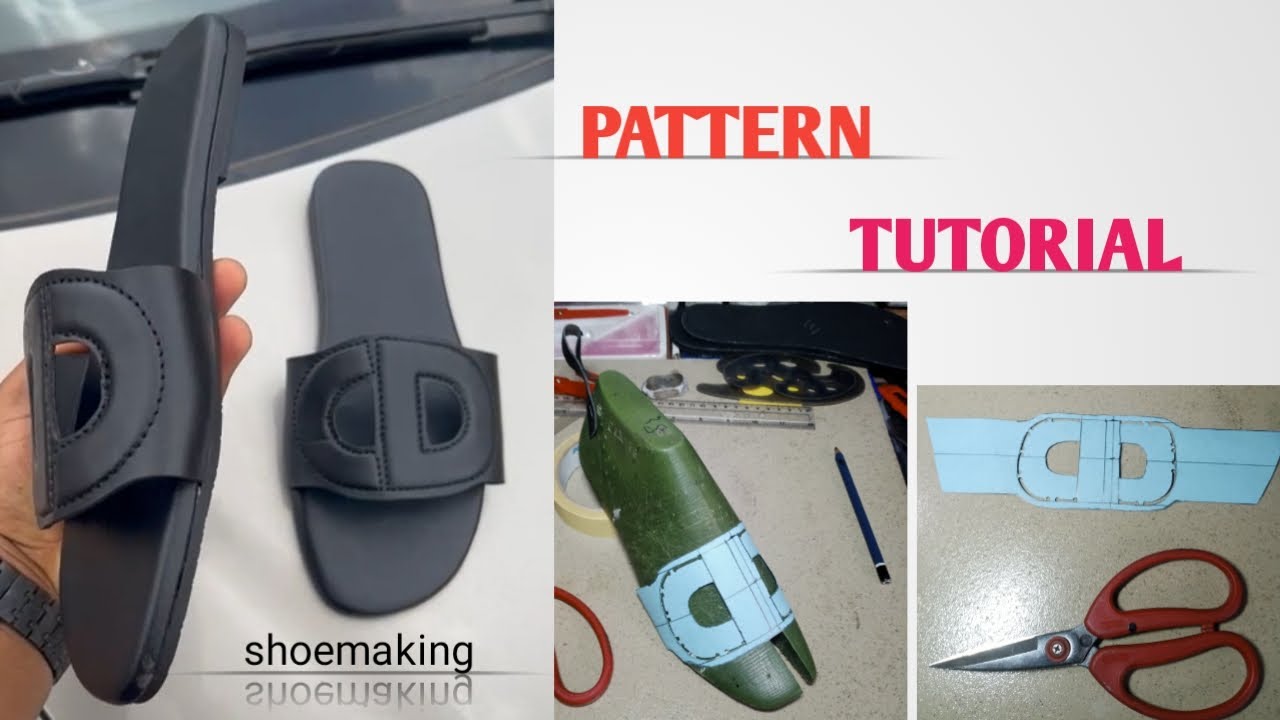 How to make pattern for this ladies unique complicated slide slippers # ...
