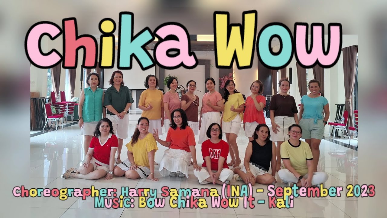 CHIKA WOW - line dance - YouTube