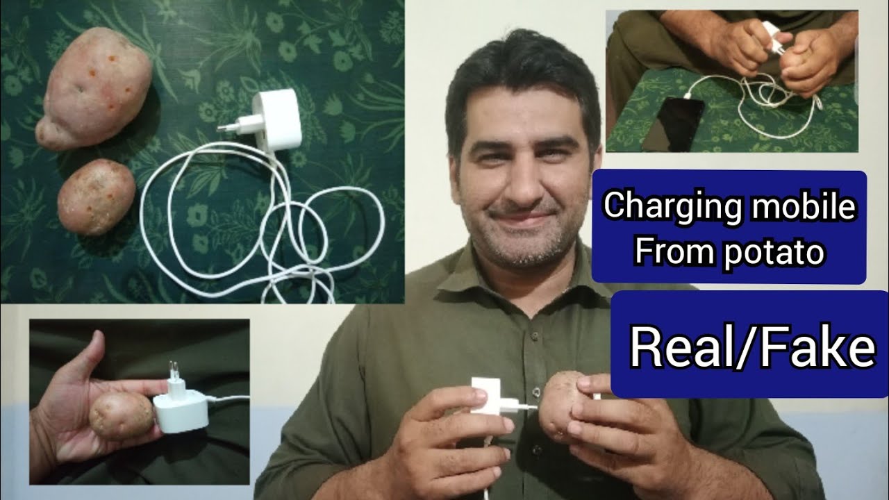 Charging Mobile With a Potato/ Challenge / Real Or Fake - YouTube