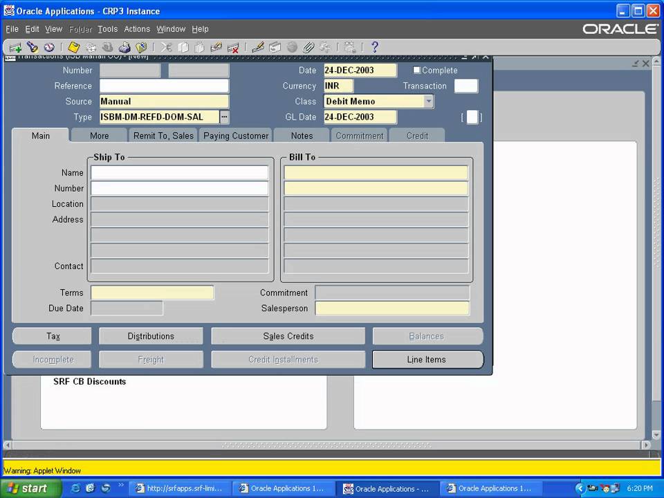 AR Creation of Manual Debit Memo.avi - YouTube