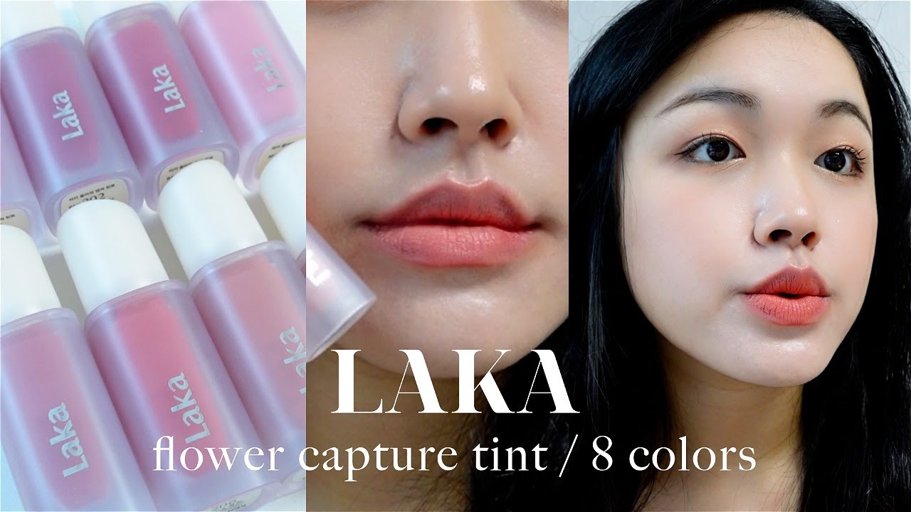 eng 🤍 | Laka Flower Capture Tint ALL Colors review - YouTube