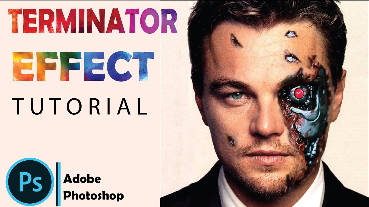 Terminator Face Photoshop