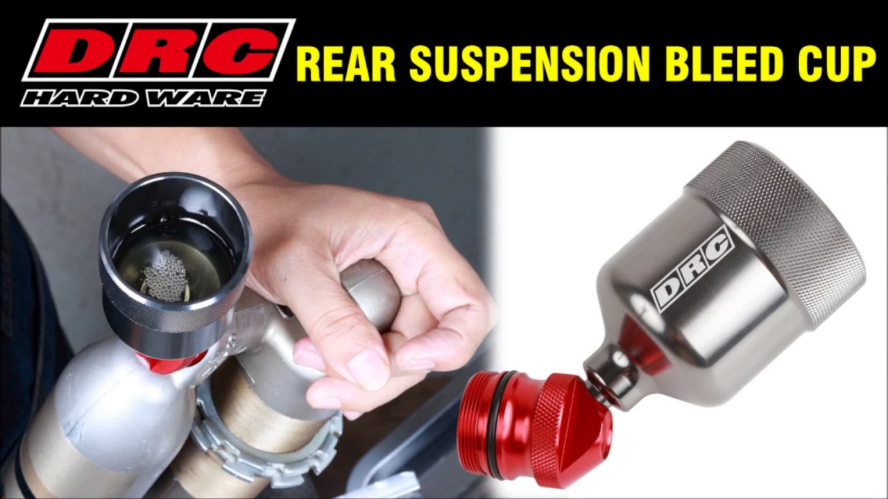 DRC Rear Suspension Bleed Cup - YouTube