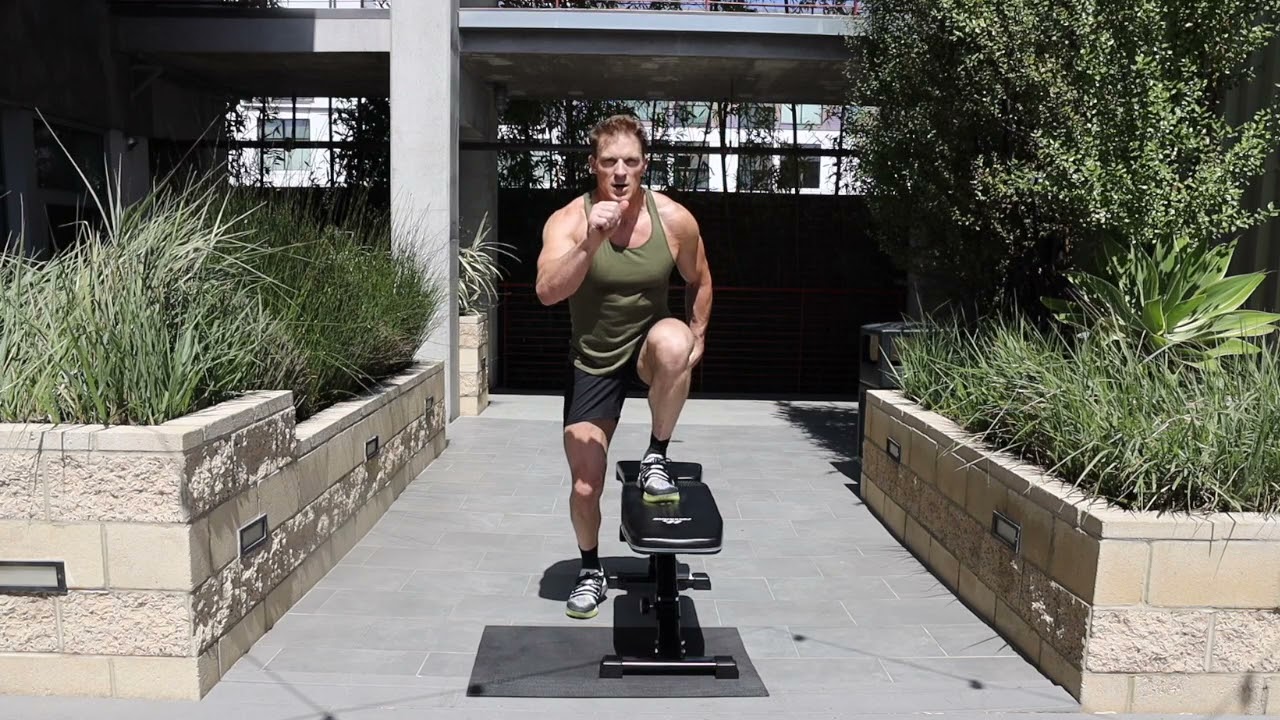 Plyo Step Ups with a Jump - YouTube