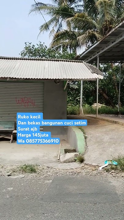Ruko kecil dan bngunan brlas set LT130m² ss AJB 145Juta di jln angkot Nanggung/leuwiliang bogor ...