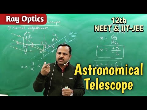 Astronomical Telescope || Ray Optics || class 12th || Physics ...
