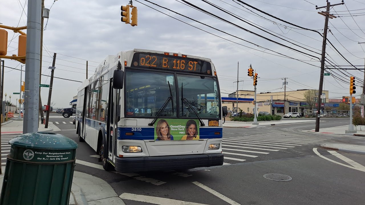 MTA Bus: 2008 Orion 7 Next Generation Hybrid #3810 on the Q22 - YouTube
