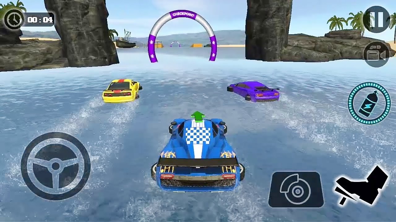 Water Car Vs Car Beach Racing Games - Car Games - Car 3D Games ...