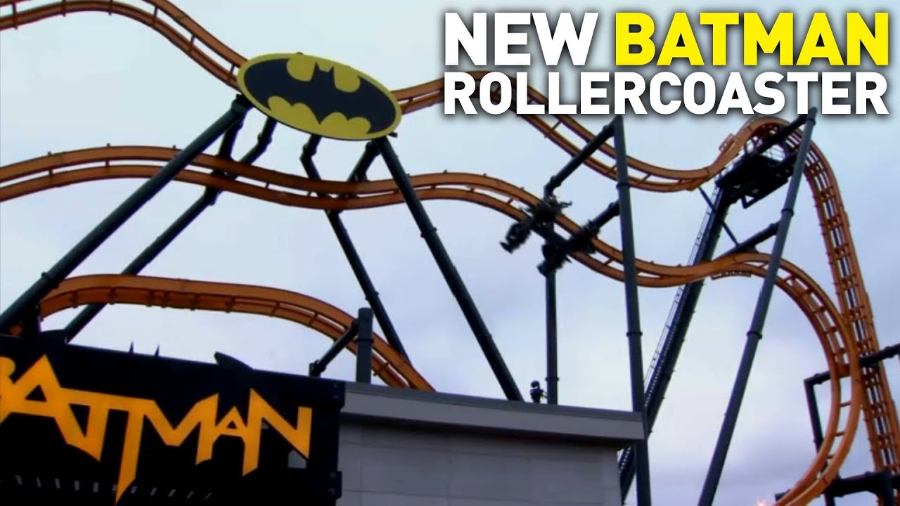 New Batman Roller Coaster Opens at Six Flags Vallejo - YouTube