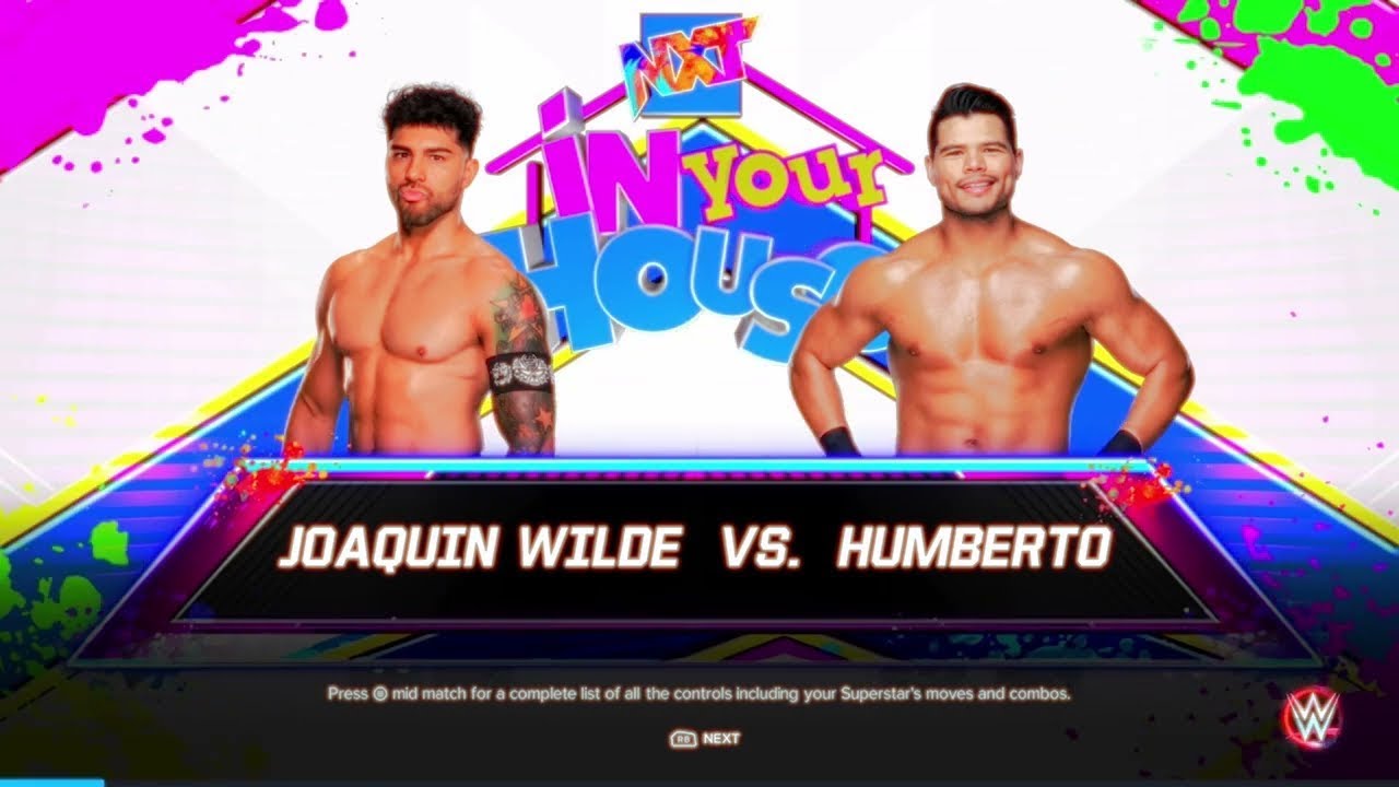 wwe 2k23 joaquin wilde vs humberto - YouTube