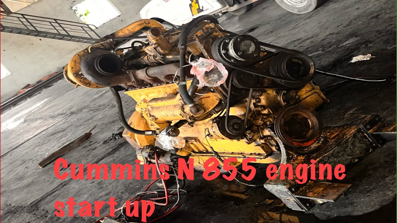 Cummins N855 Old Engine Start Up and Testing….. - YouTube