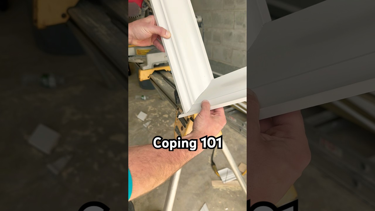 How to achieve a cope! #carpentry #diy #woodworking - YouTube
