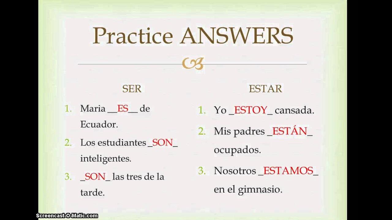 ser estar review HS2 LP - YouTube