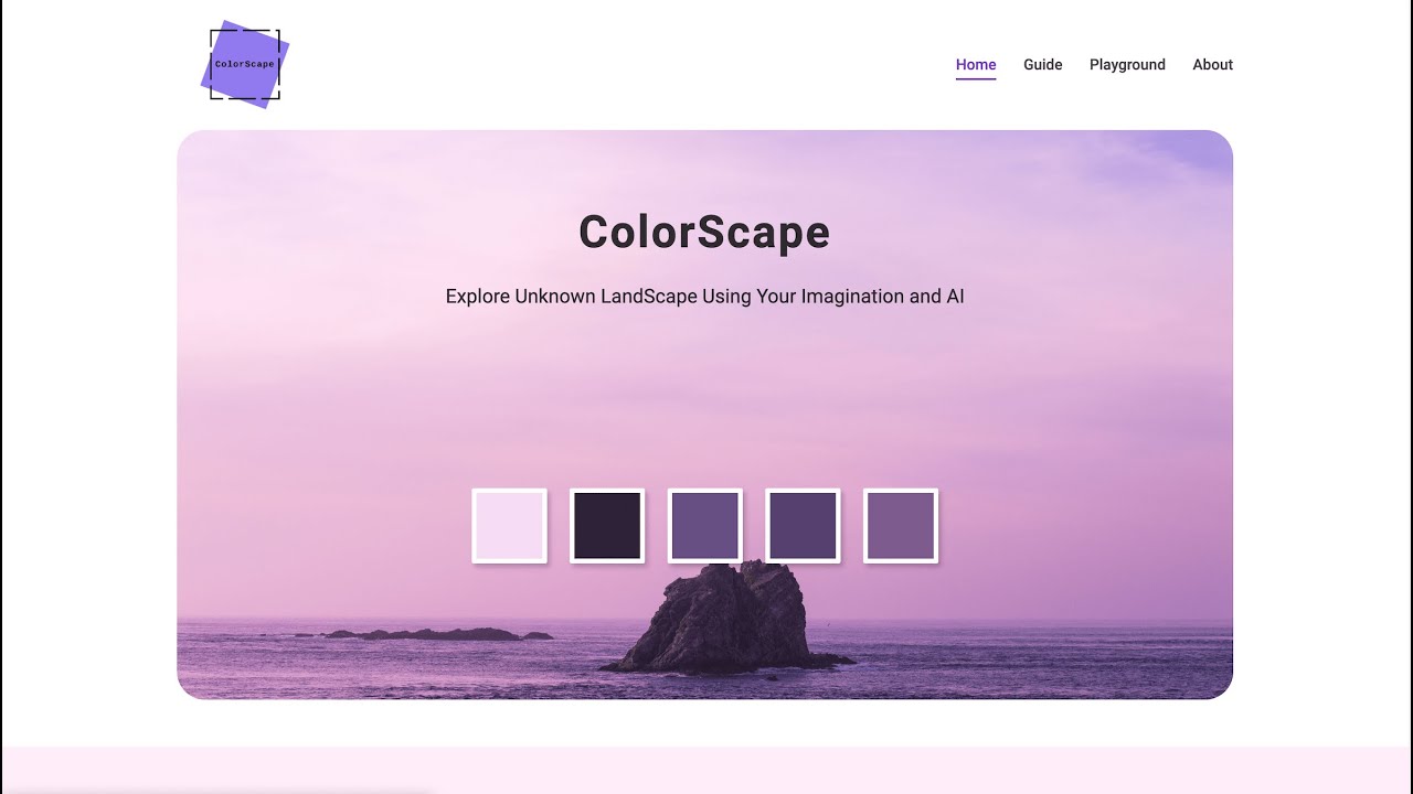 ColorScape: An AI tool to visualize unknown landscapes - YouTube