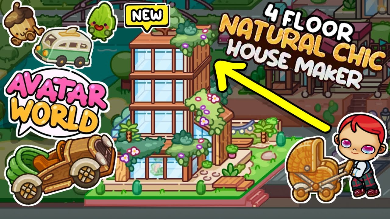GET A HUGE 4-STORY HOUSE! // AVATAR WORLD // HAPPY GAME WORLD - YouTube