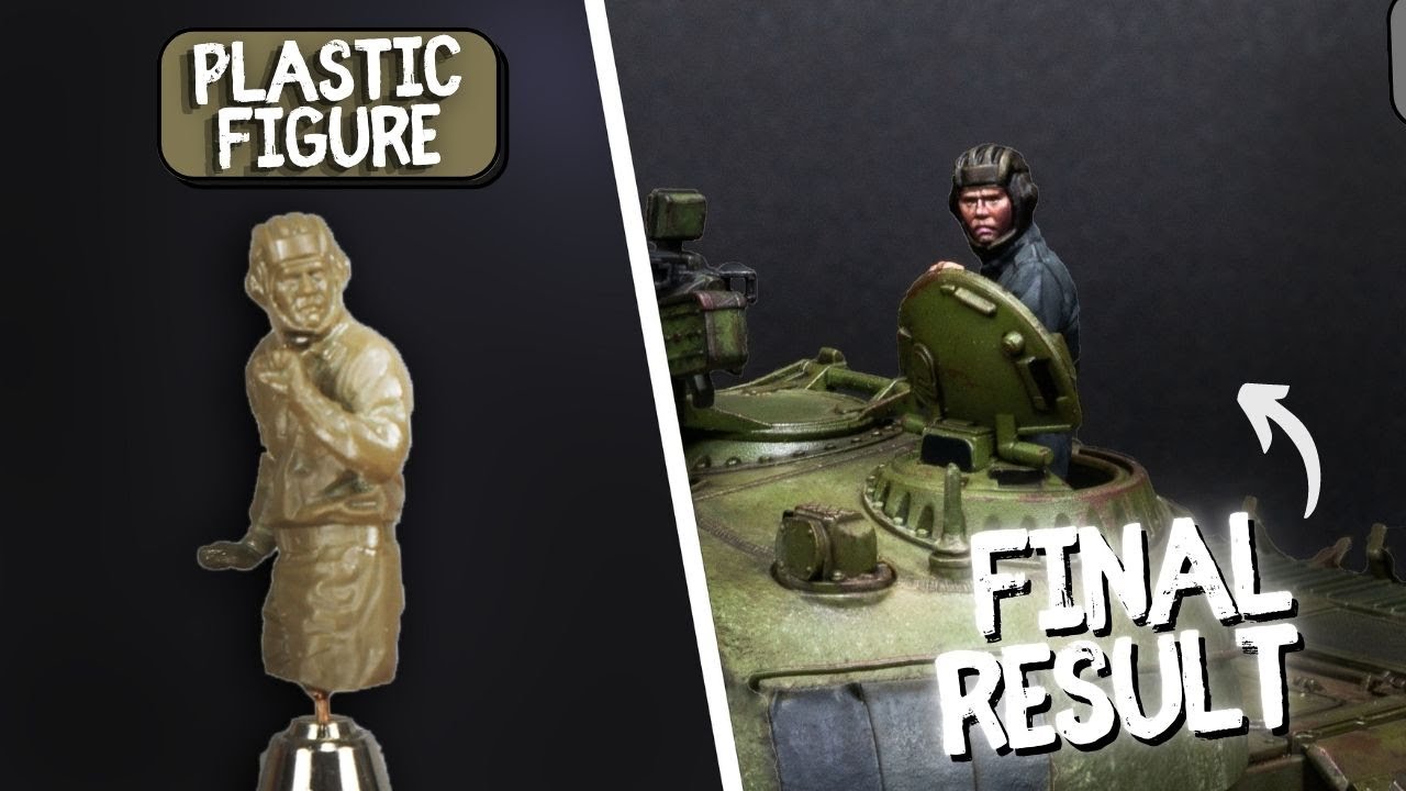 I painted a plastic scale figure: step-by-step guide - YouTube