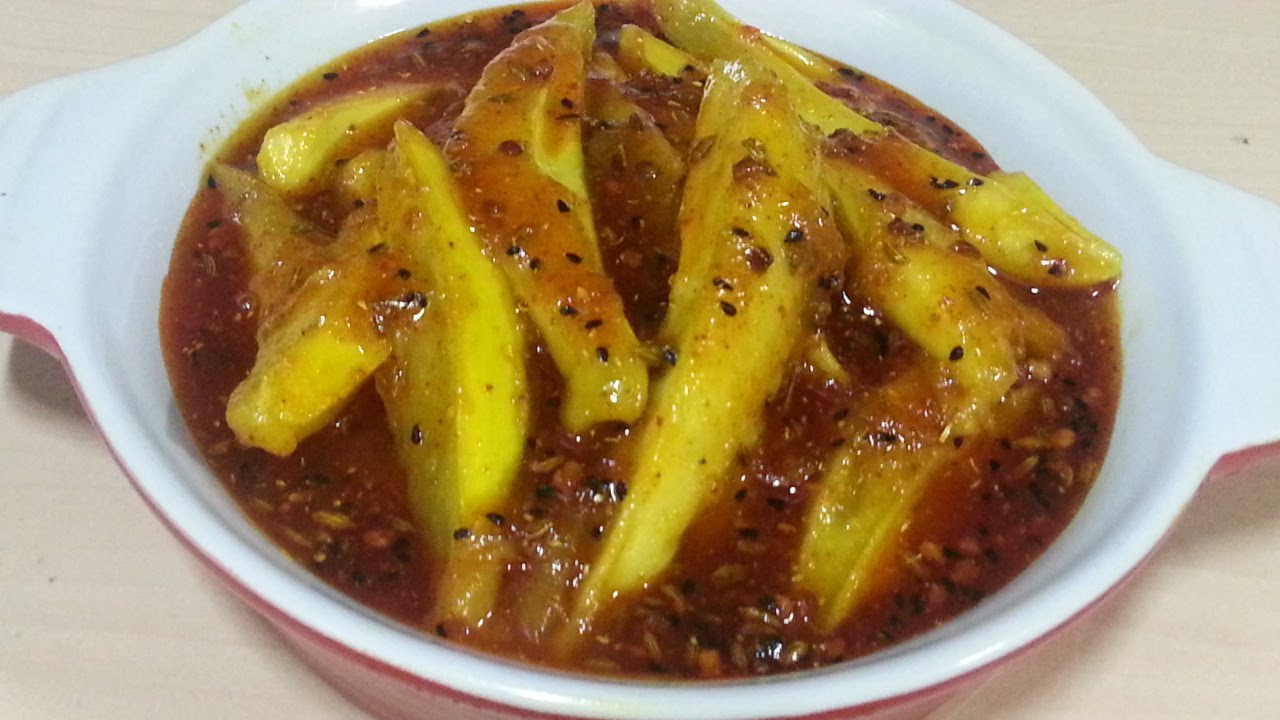 Aam ki Launji-Raw Mango Launji/sweet mango pickle - YouTube
