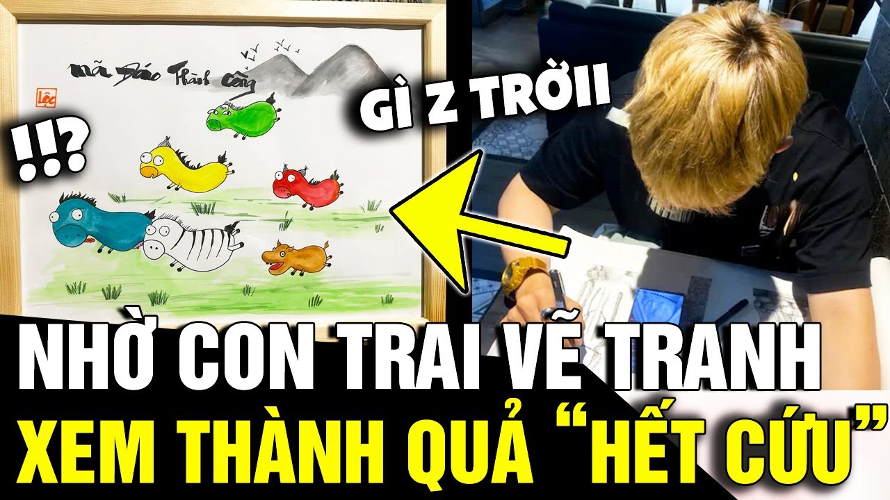 Được mẹ nhờ vẽ bức tranh 'MÃ ĐÁO THÀNH CÔNG', con trai TRỔ TÀI và cái ...
