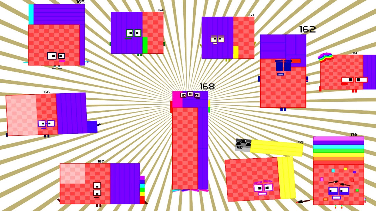 Numberblocks Band Retro infinity 161-170 (Each Sound) - YouTube