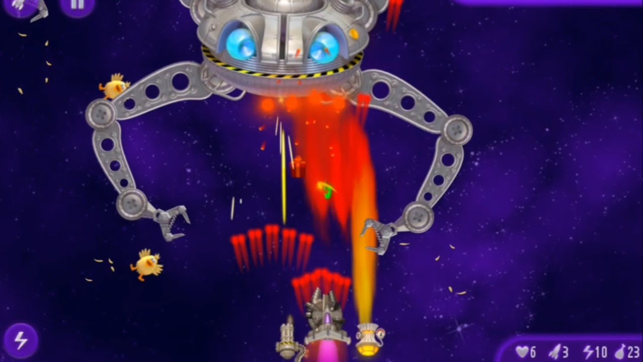 Chicken Invaders 4 gameplay all Bosses + ending - YouTube