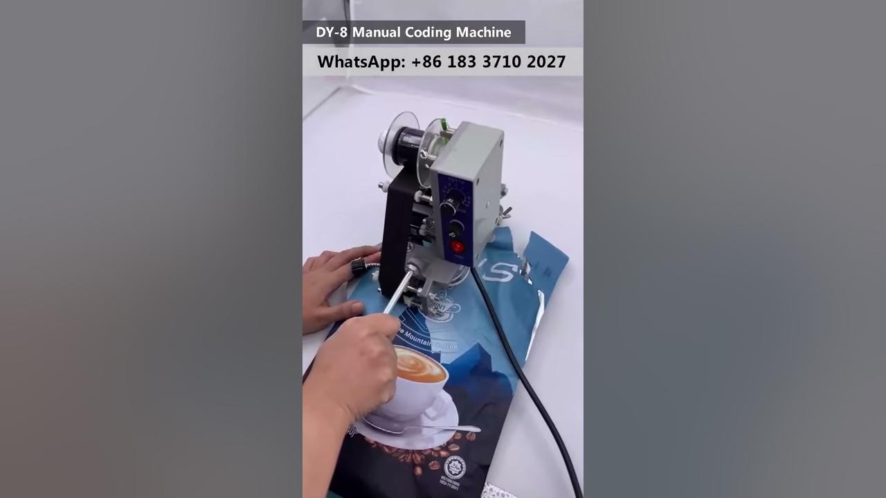 Fineray DY-8 Manual Hot Foil Stamping Printer Thermal Ribbon Coder 110V ...