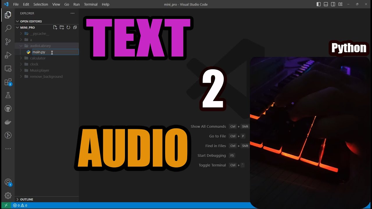 ASMR Programming Convert Text To Audio In Python No Talking YouTube ASMR Programming Convert Text To Audio In Python No Talking YouTube