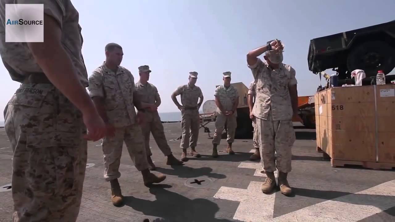 U.S. Marines Corporals Course - Sword And Guidon Drill Movements - YouTube