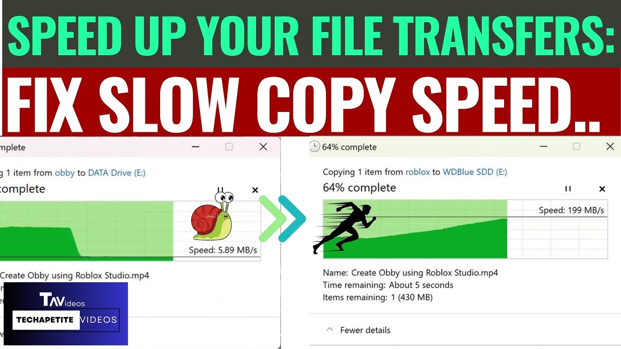 Quick Fixes for Slow or Zero File Transfer Speed to External Drives on ...
