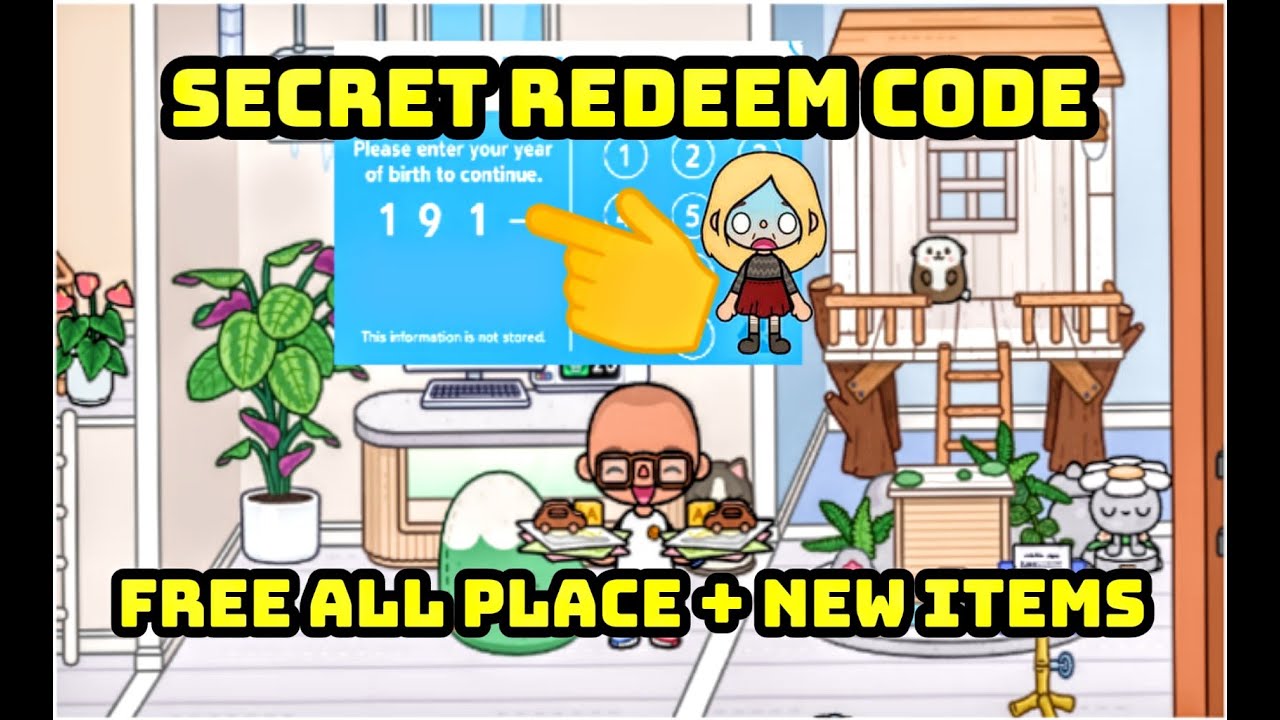 💫💥Secret Redeem Code Free All Place + New All Items Toca Life World ...