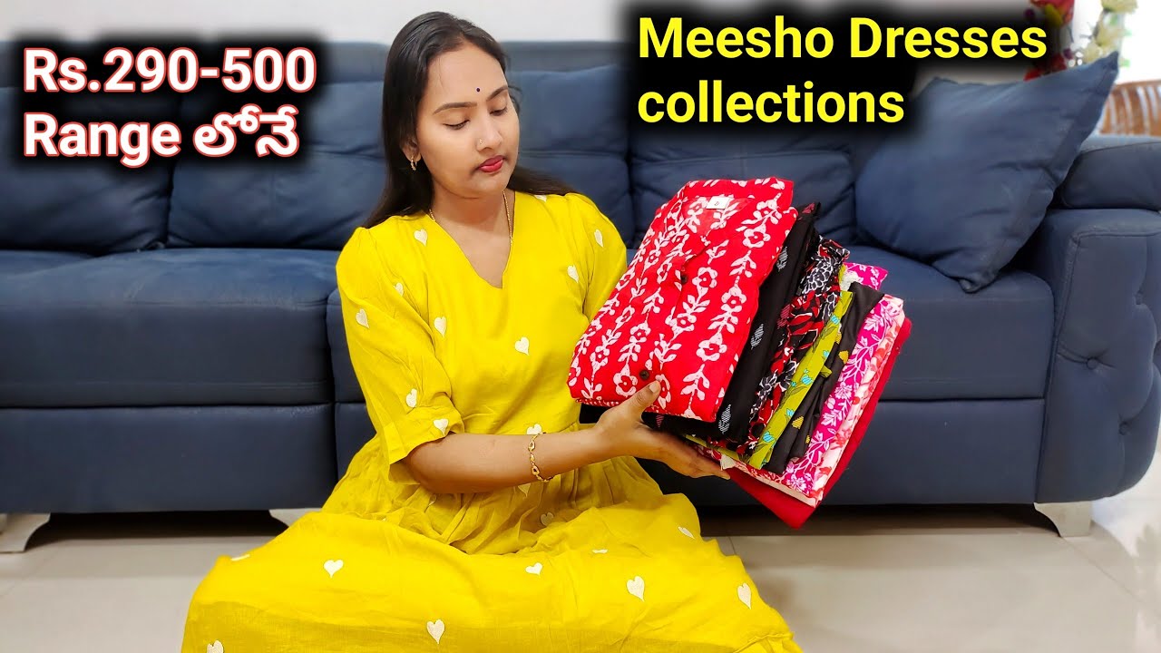 Meesho dresses collections 👌 చాలా తక్కువ ధరలో మంచి comfort గా ...