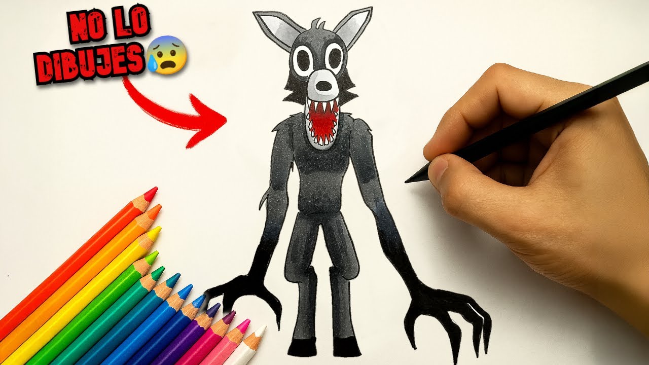 Dibujando al LOBO de 99 Noches en el Bosque de ROBLOX! 🐺👻 Roblox Fanart ...