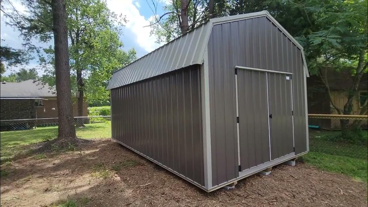 Took delivery of our New 12x20 Shed - YouTube