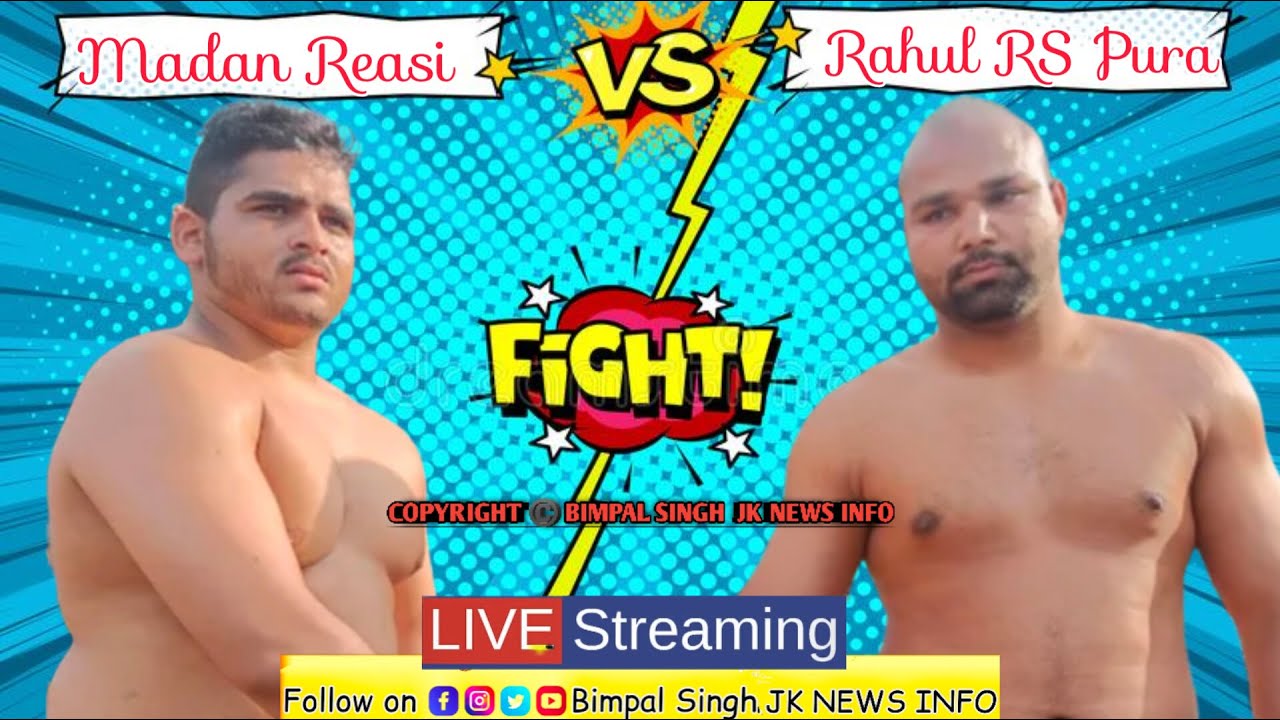 Kushti Madan Reasi vs Rahul RS Pura kushti dangal #jknewsinfo # ...